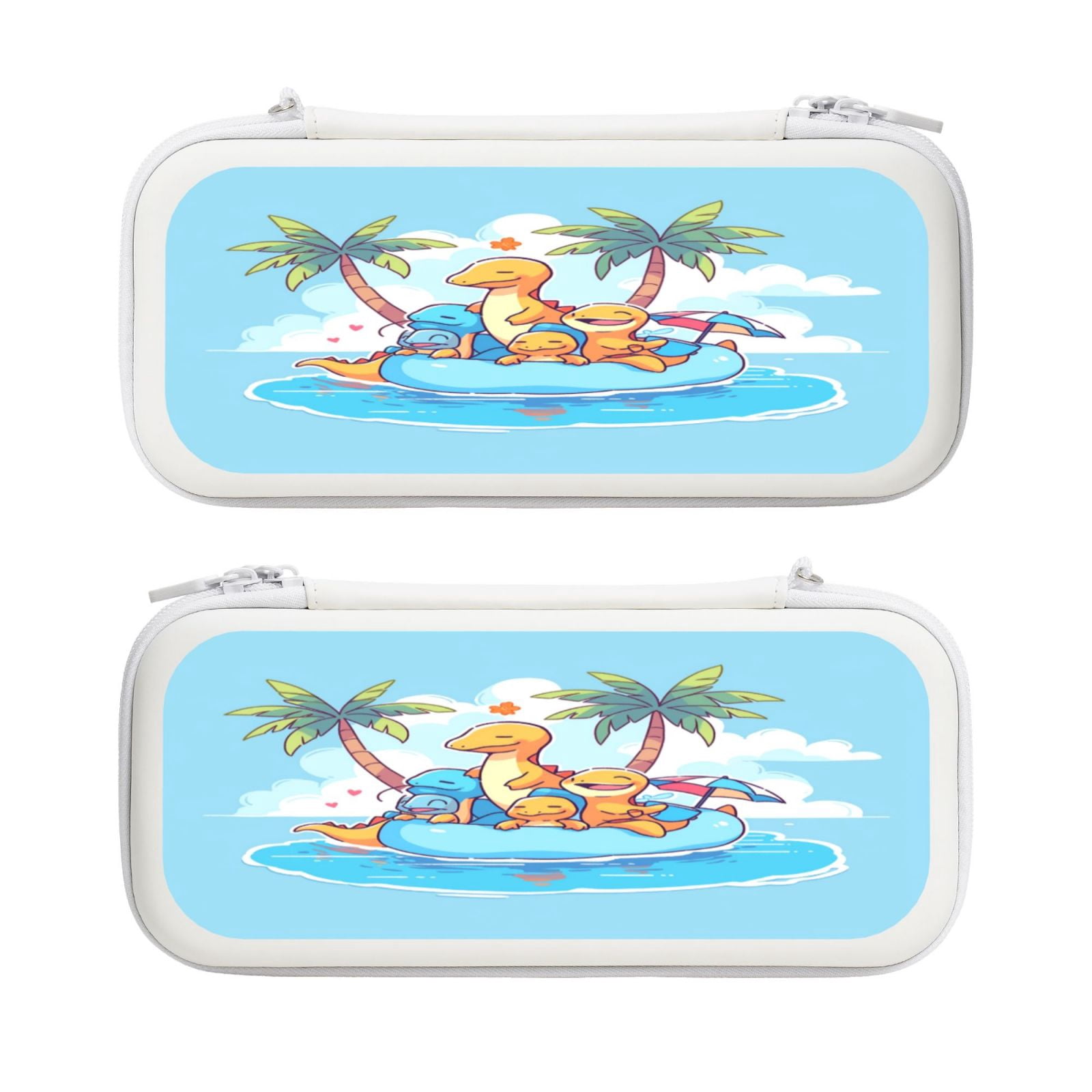 Cartoon Cute Holiday Dinosaur, Carrying Case For Nintendo Switch & OLED ...