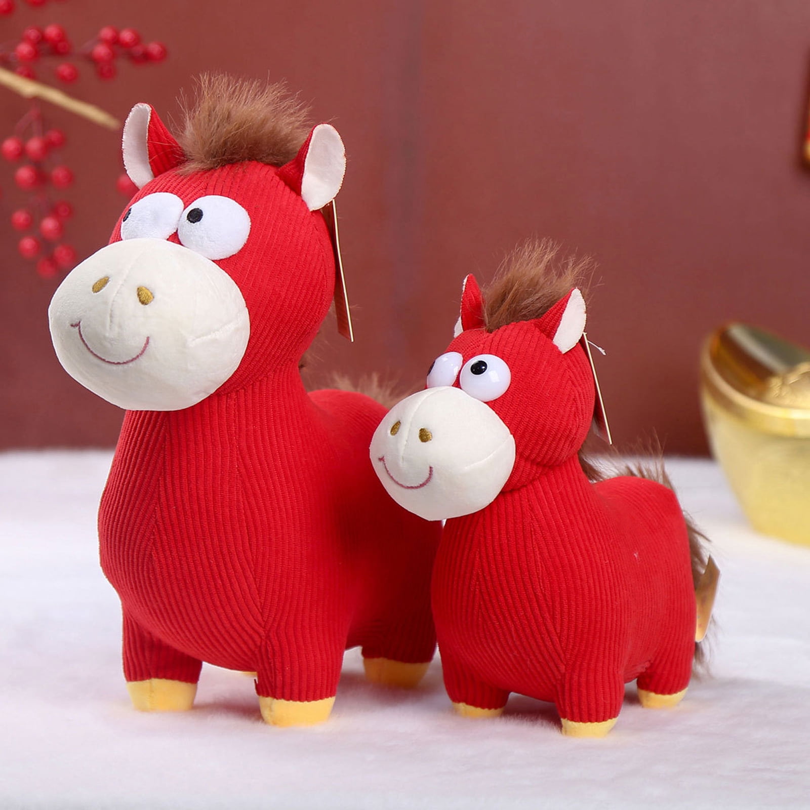 Cartoon Cute Horse Plush Toy Keychain Small Pendant, 22Cm Height With ...