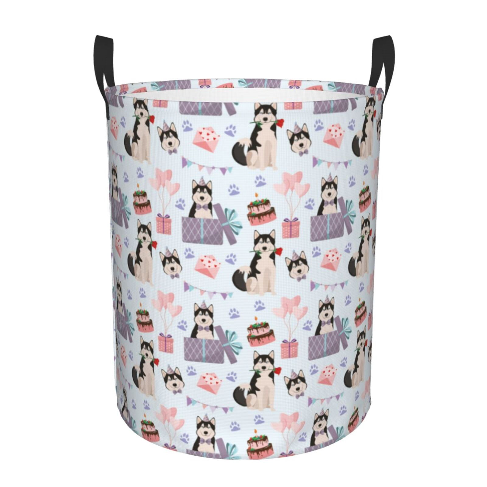 Cartoon Cute Husky Dog Gift Laundry Basket, Laundry Hamper Waterproof ...