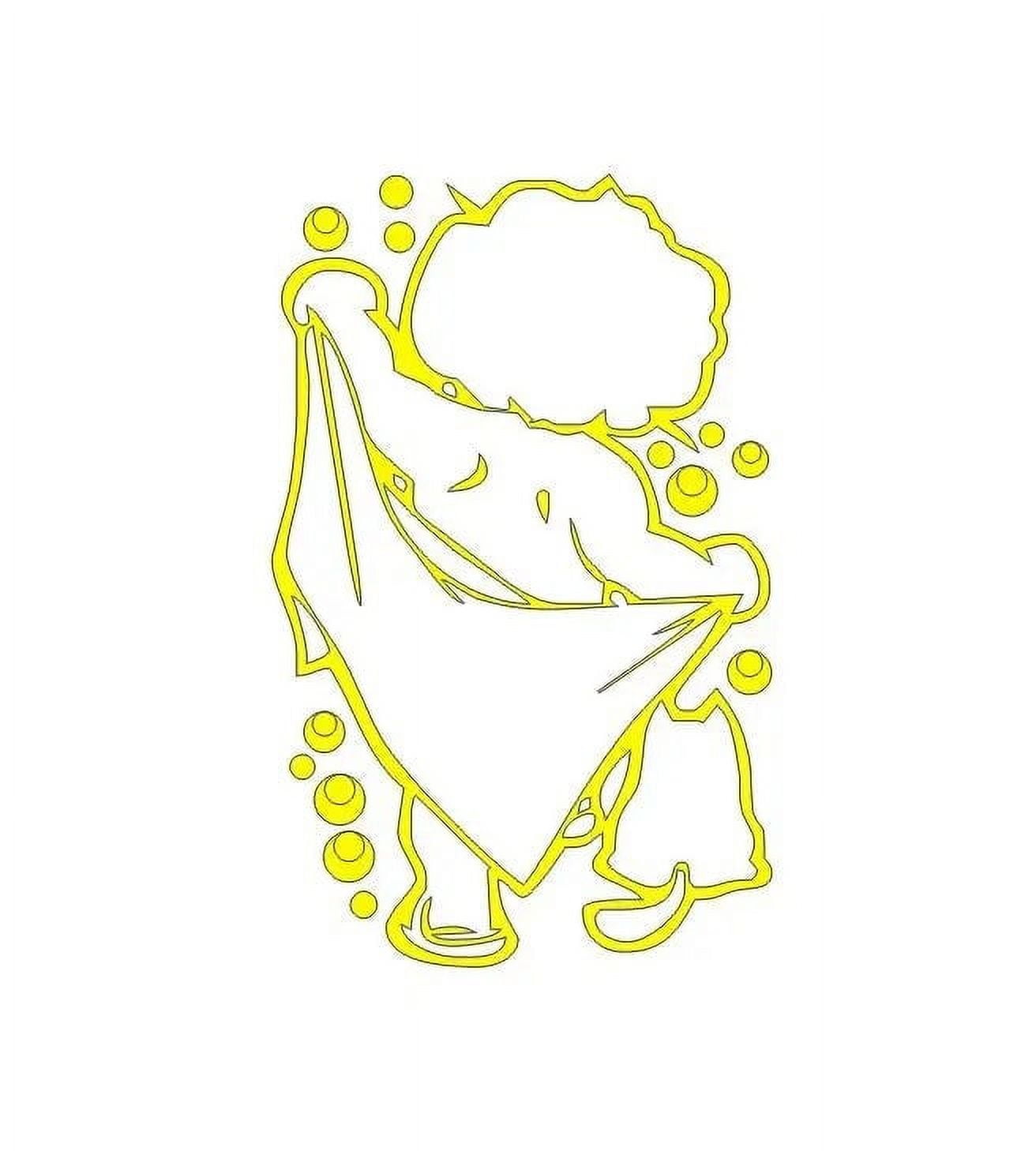 Cartoon Cute Kids Bathing Wall Stickers Glass Door Window Waterproof ...