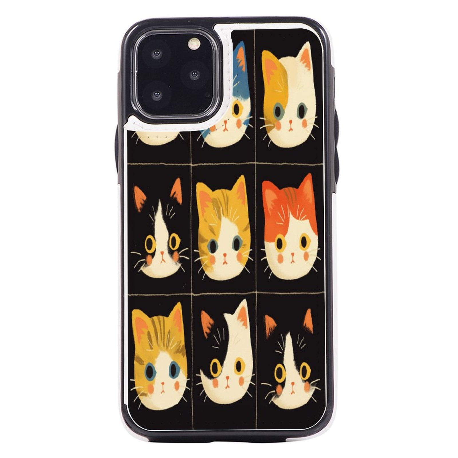 Cartoon Cute Kitten Leather Wallet Case for iPhone 16 15 14 13 12 11 ...