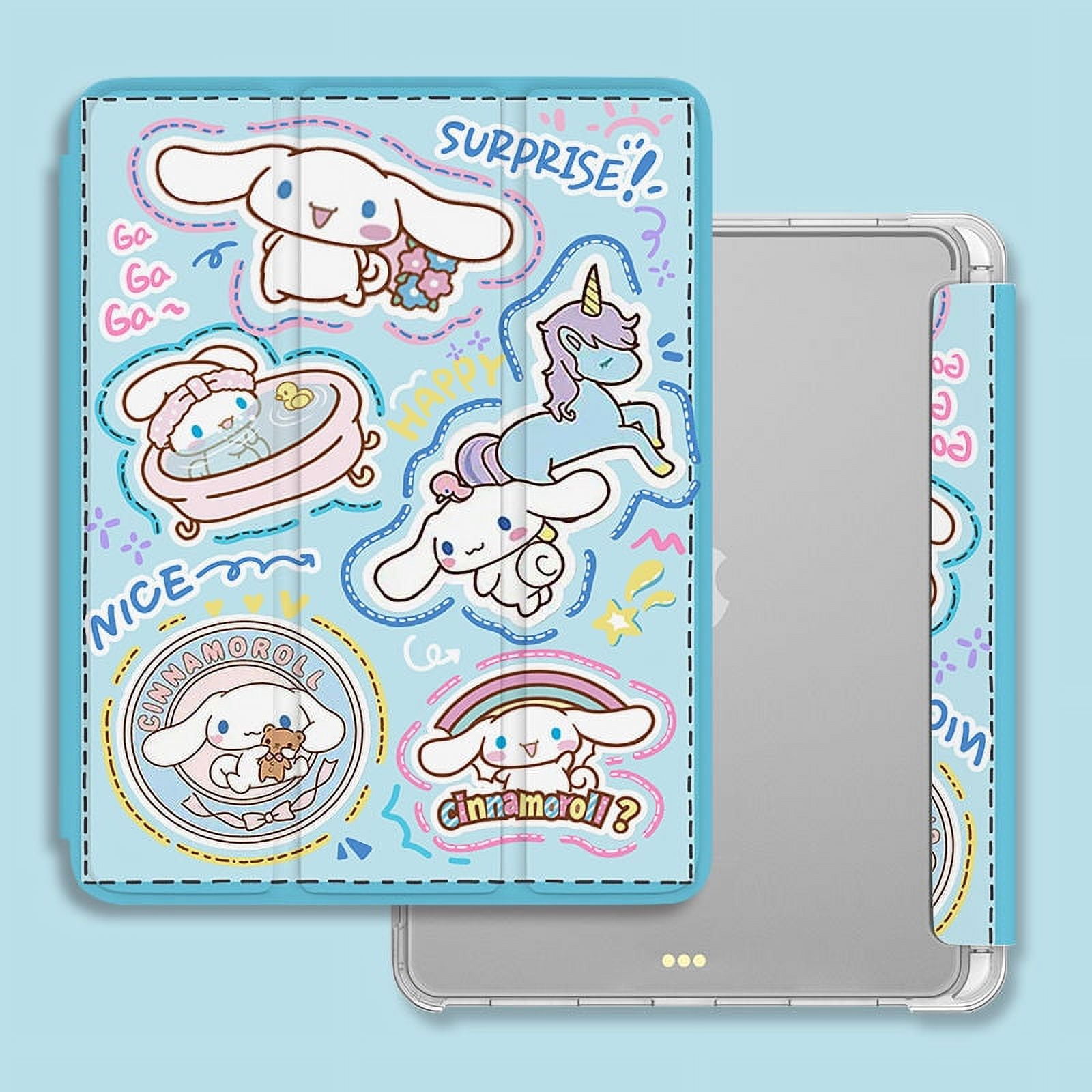 Cartoon Cute Kuromi Hello Kitty Case For iPad 9th 7th 8th 10th Gen ...