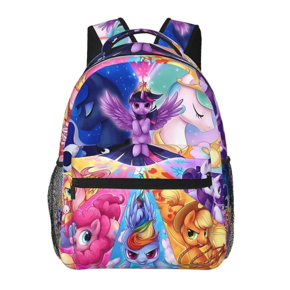 Cartoon My Cute Lit-tle Po-n-y Backpacks Large Capacity Travel Backpack ...