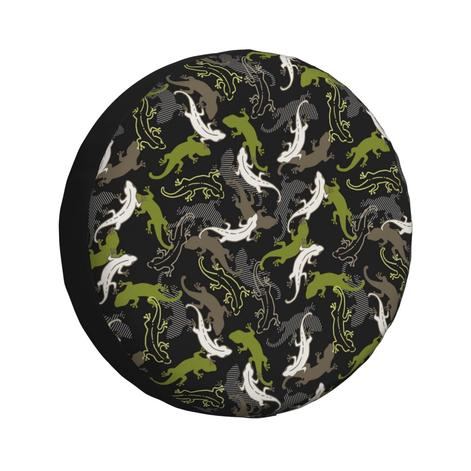 Cartoon Cute Lizard Gecko Green Spare Tire Cover for Trailer Camper RV ...