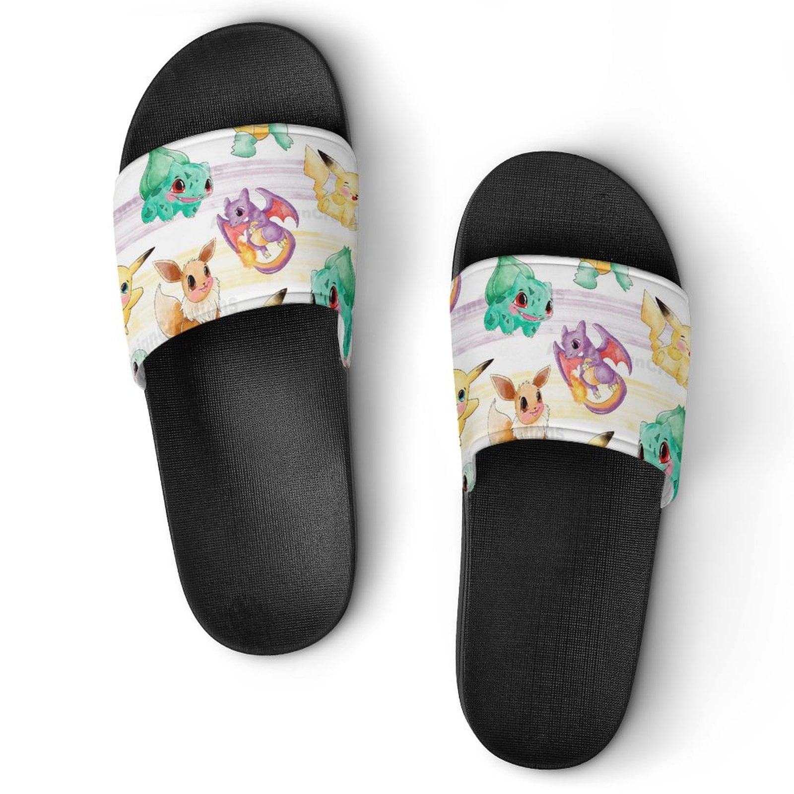Cartoon Cute Pokémon Pikachu Slide Sandals for Women Men,Ultra Comfort ...