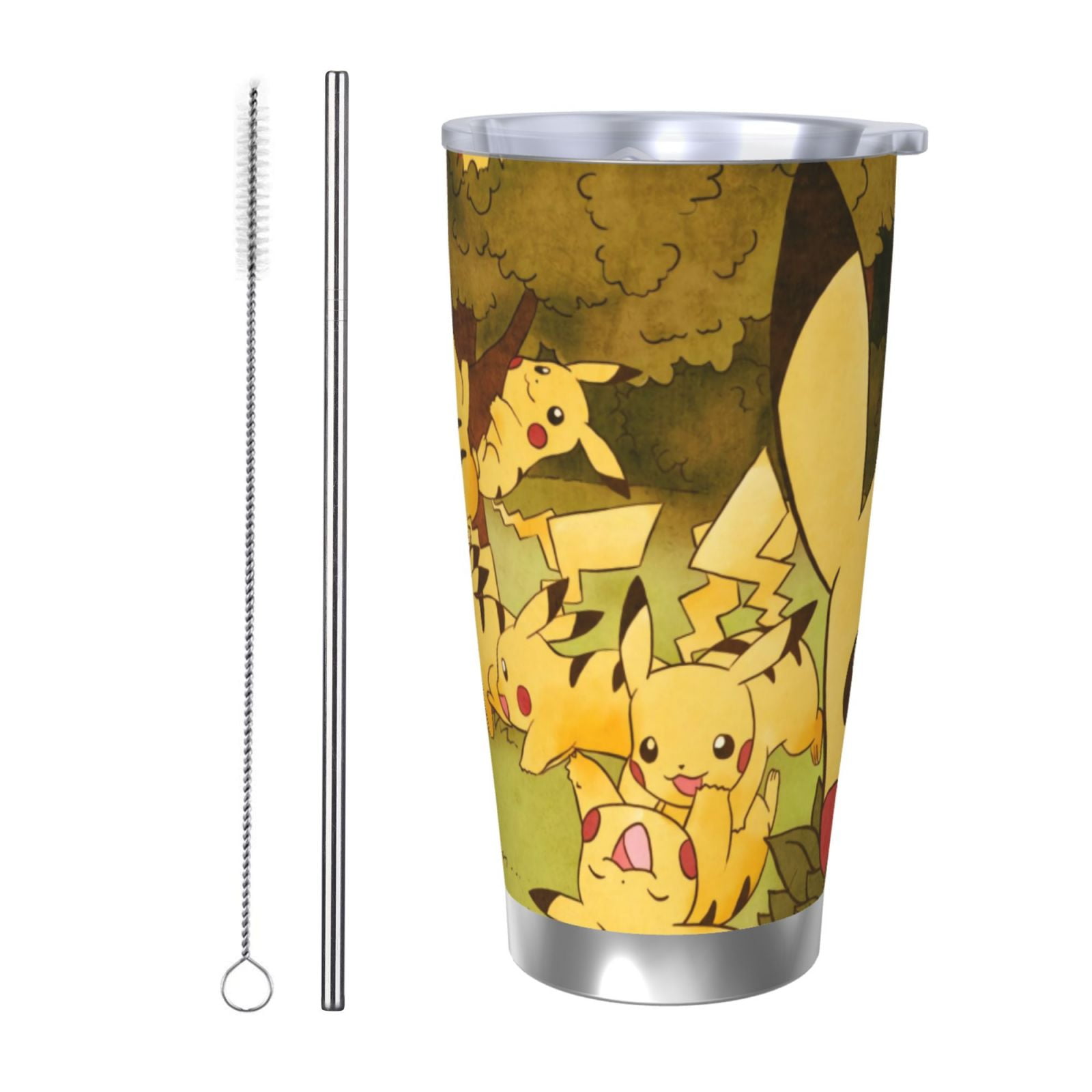 Cartoon Cute Pokémon Pikachu Water Bottle,Coffee Cups,Insulated ...