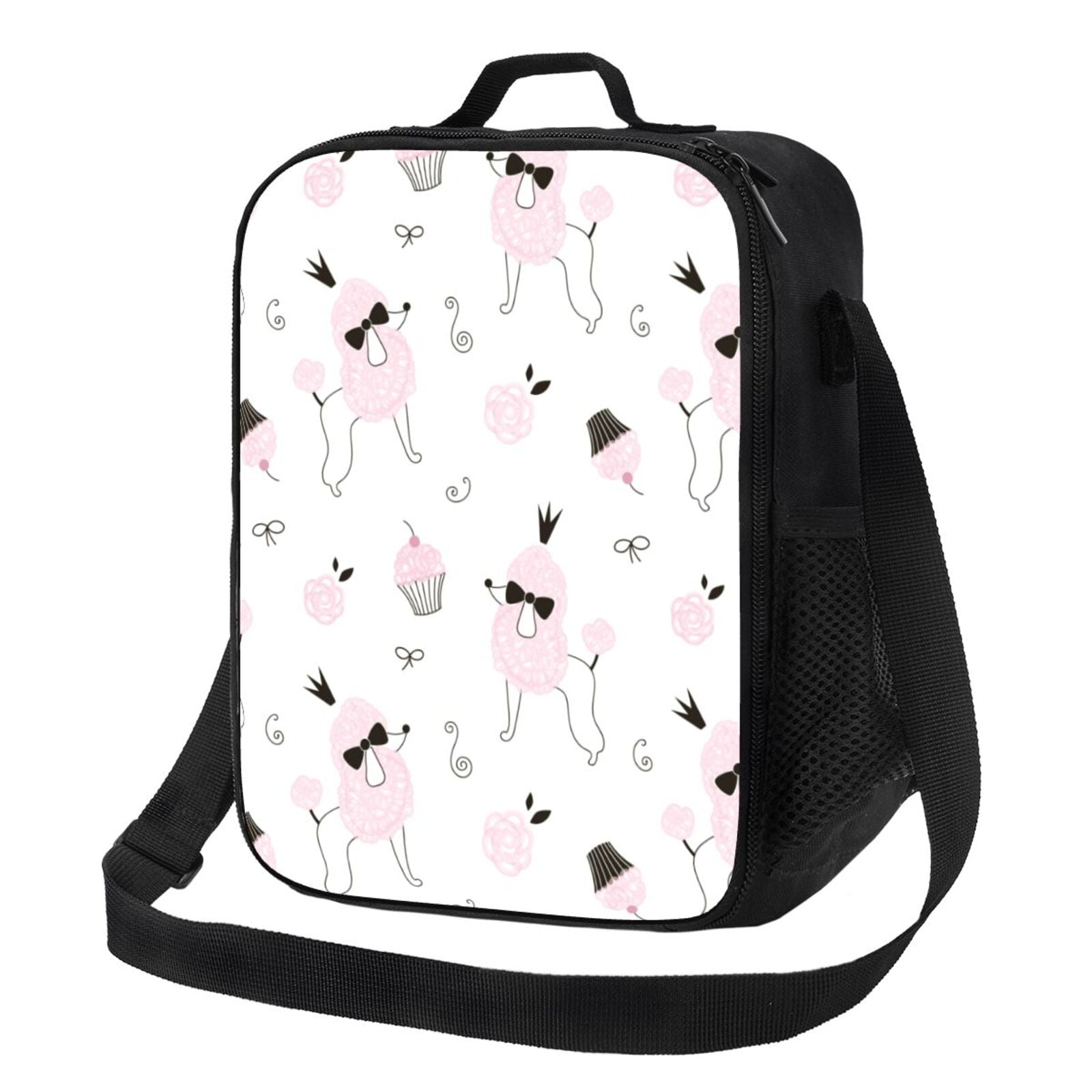 Cartoon Cute Poodle Dog Pink Cake Lunch Box for Women Men, Insulated ...