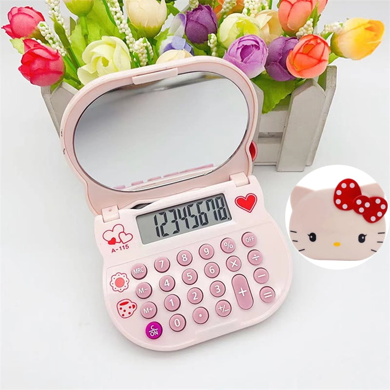 Cartoon Cute Portable Sanrio Calculator Anime Kuromi Cinnamoroll School ...