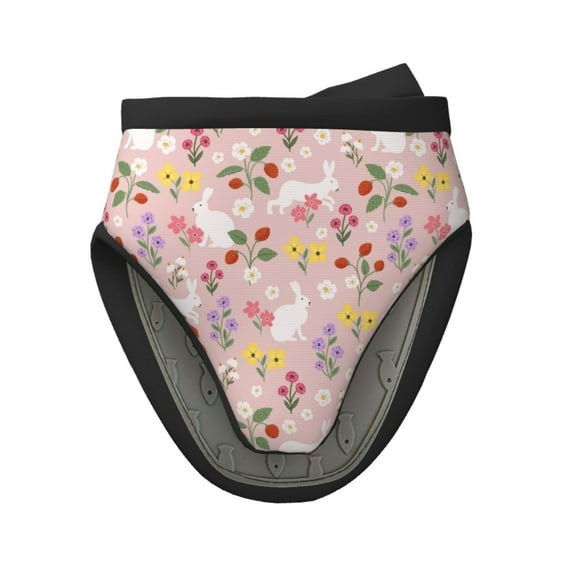 Cartoon Cute Rabbit Flower_A Oven Mitts Heat Resistant, Soft Lining ...