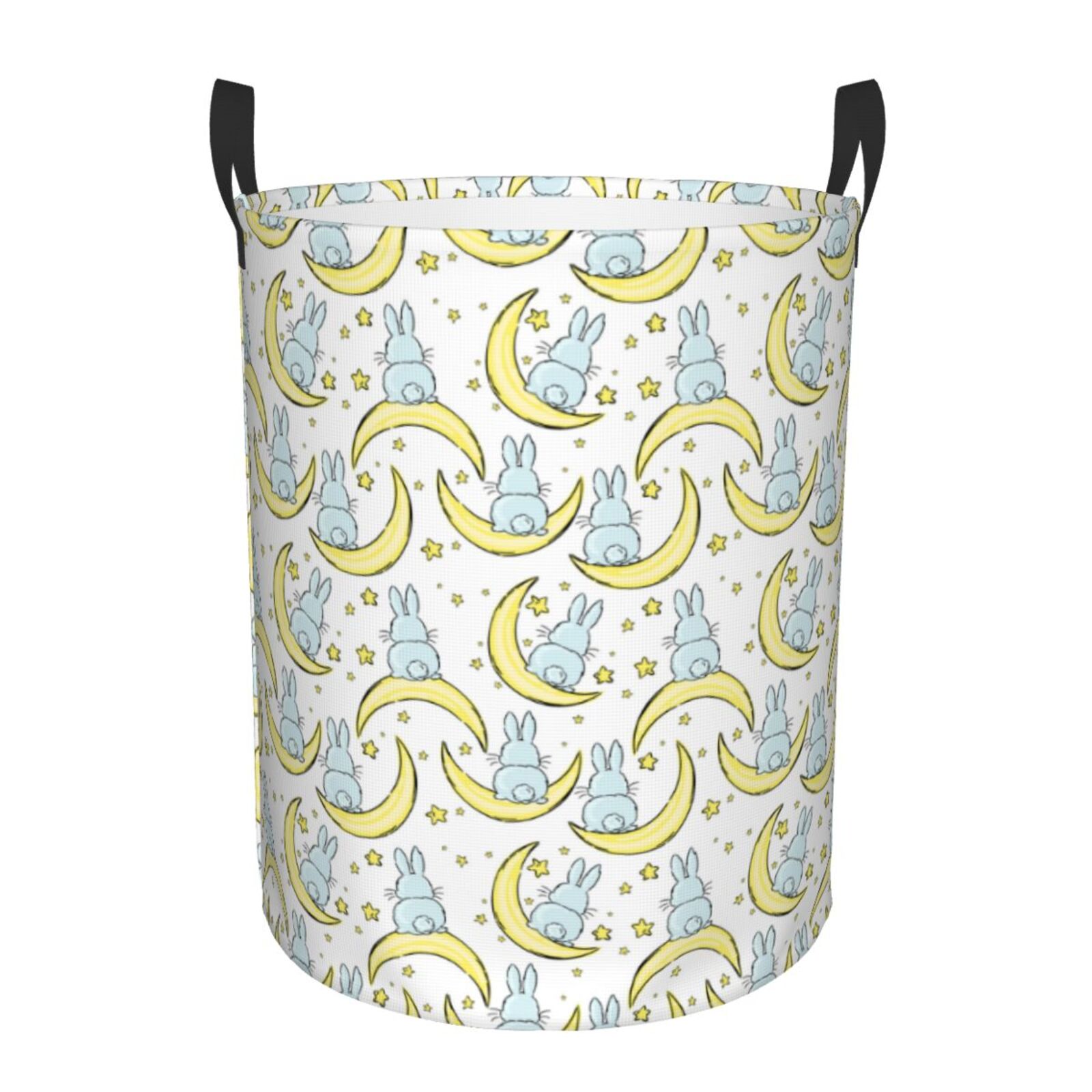 Cartoon Cute Rabbit Moon Stars_A Laundry Basket, Laundry Hamper ...