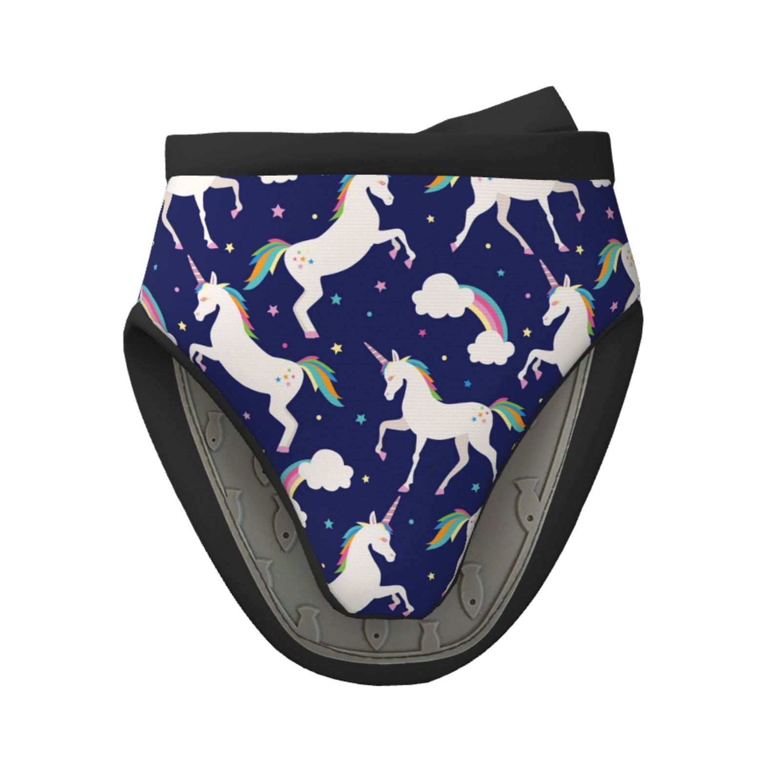 Cartoon Cute Rainbow White Horse Oven Mitts Heat Resistant, Soft Lining ...