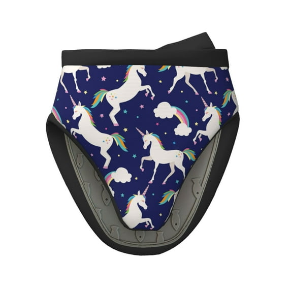 Cartoon Cute Rainbow White Horse Oven Mitts Heat Resistant, Soft Lining ...