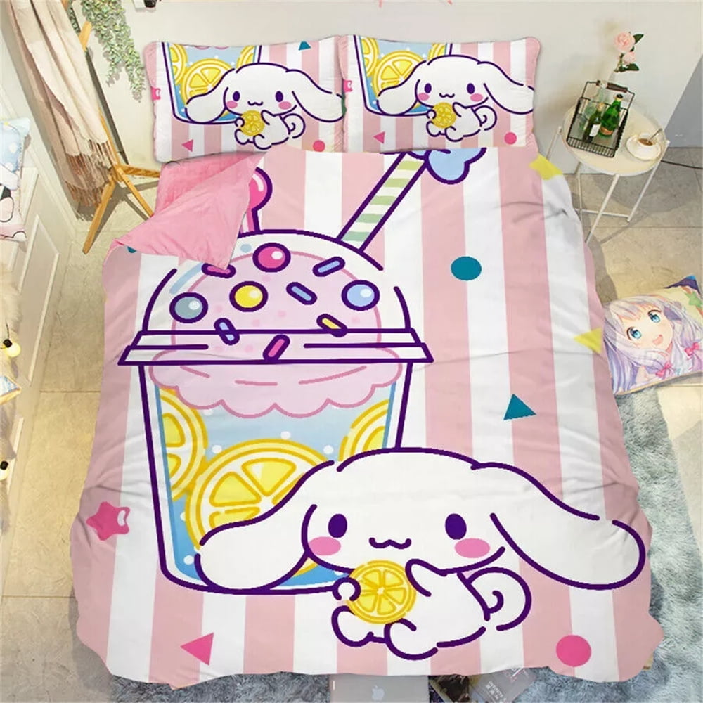 Cartoon Cute Sanrio Duvet Cover Cinnamoroll Kawaii Dog Bedding Set ...