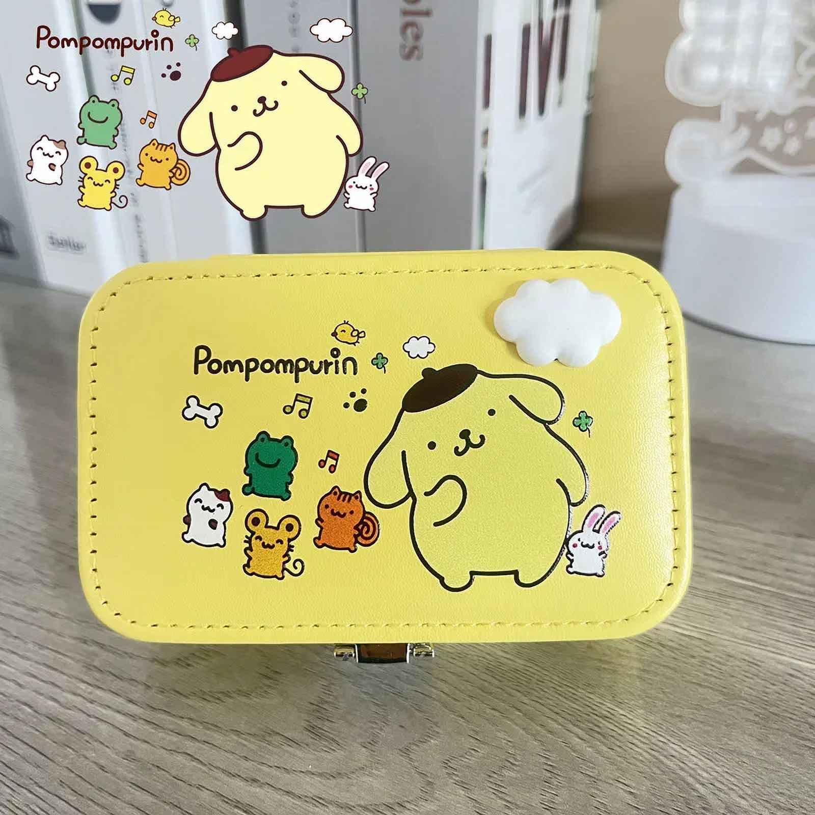 Cartoon Cute Sanrio Jewelry Box Organizer Melody Kuromi Cinnamoroll ...