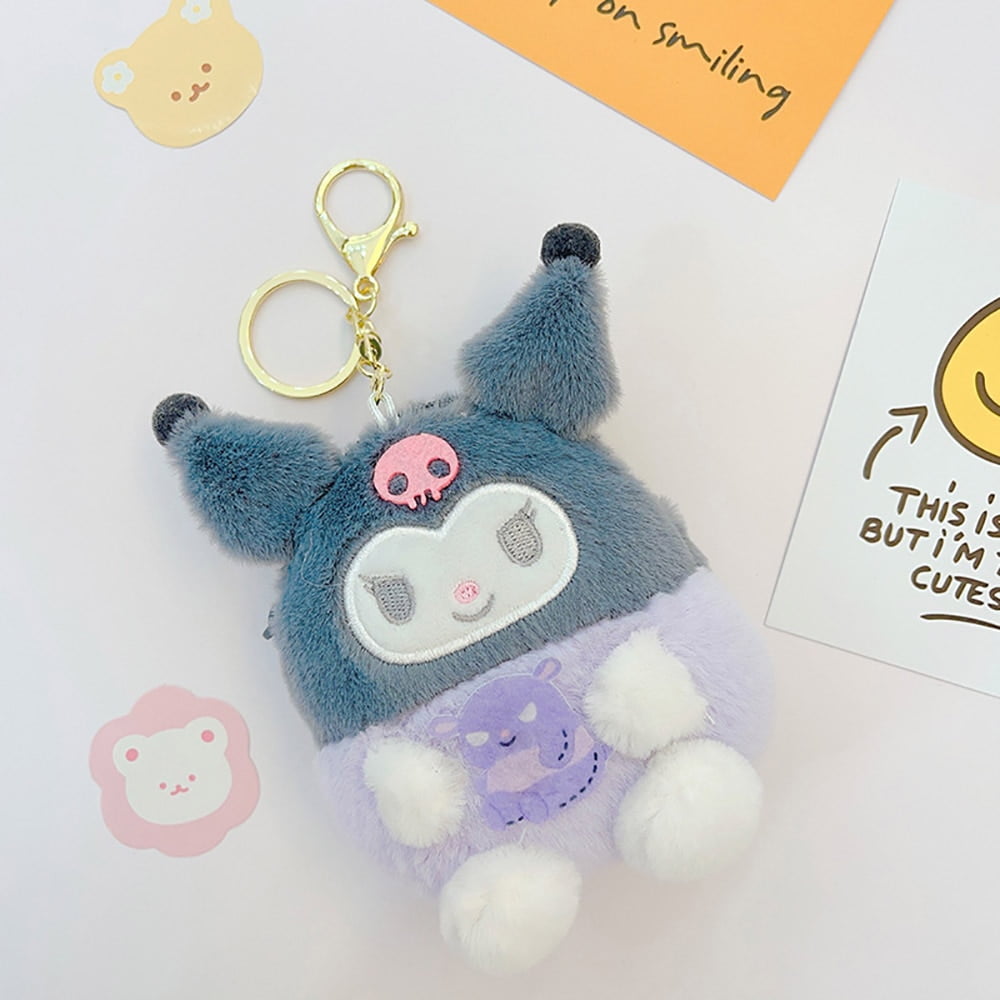 Cartoon Cute Sanrio Melody Plush Purse Keychain Hello Kitty Coin Purse ...