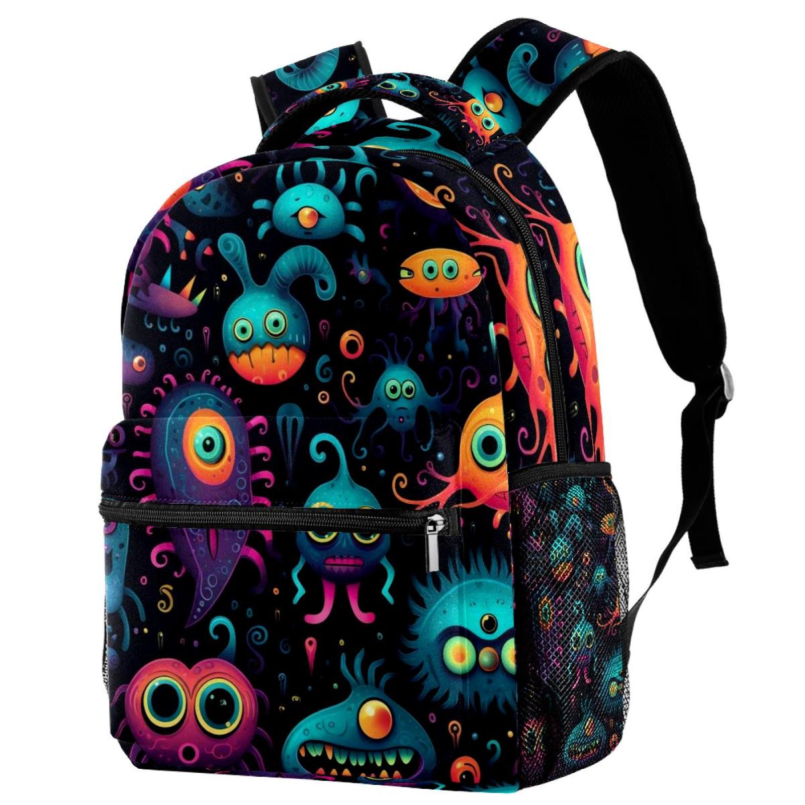 Cartoon Cute Saucerman Lightweight Backpacks Roomy Interior, Casual ...