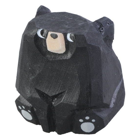 Cartoon Cute Small Desktop Ornament Wooden Crafts Handmade Carving Dog ...