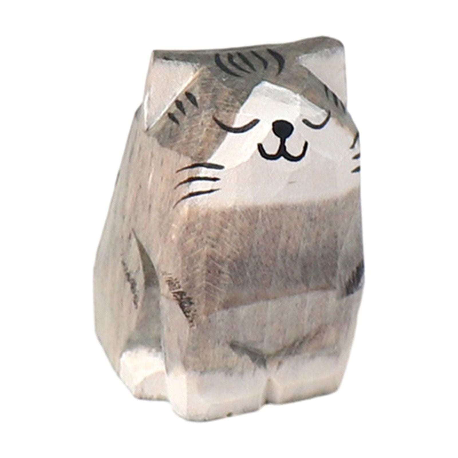 Cartoon Cute Small Desktop Ornament Wooden Crafts Handmade Carving Dog ...