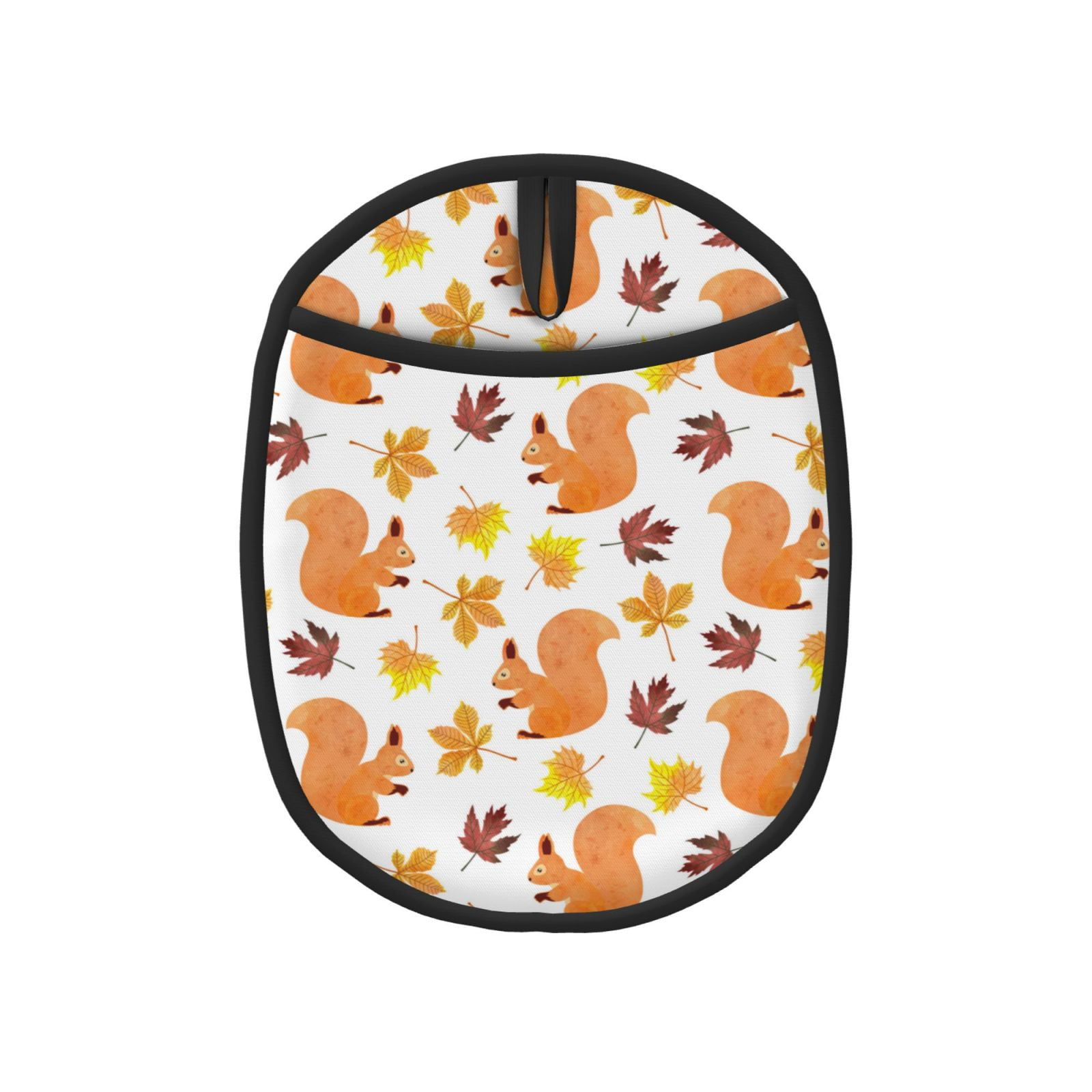 Cartoon Cute Squirrel Maple Leaf Pot Holders for Kitchen - Heat ...