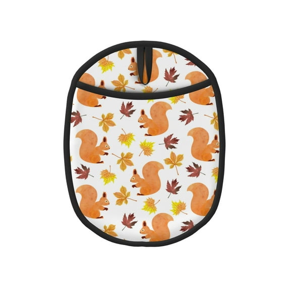Cartoon Cute Squirrel Maple Leaf Pot Holders for Kitchen - Heat ...