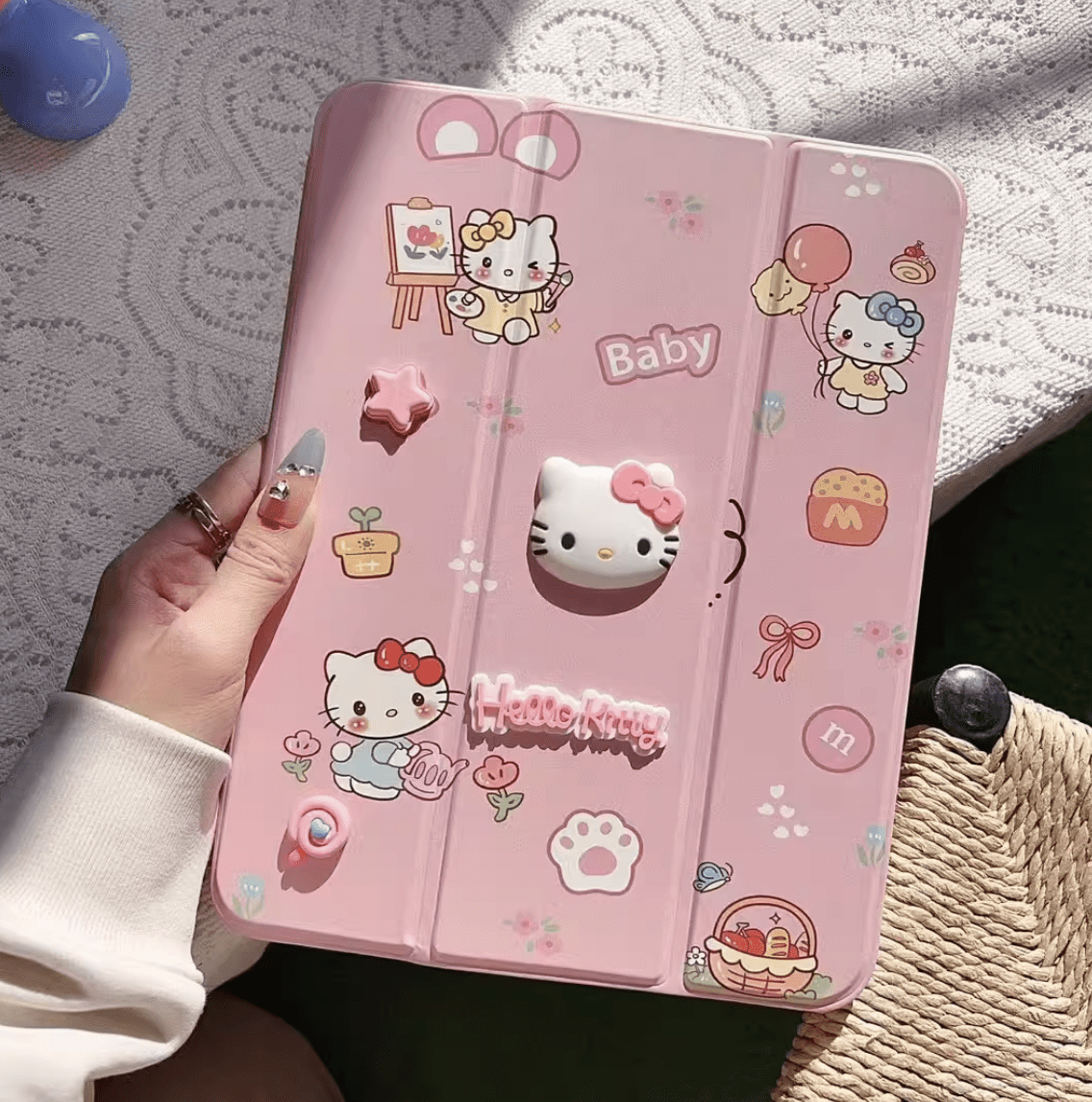 Cartoon Cute Tablet Case For ipad 5 6 9.7in 7 8 9 10.2in Leather Case ...