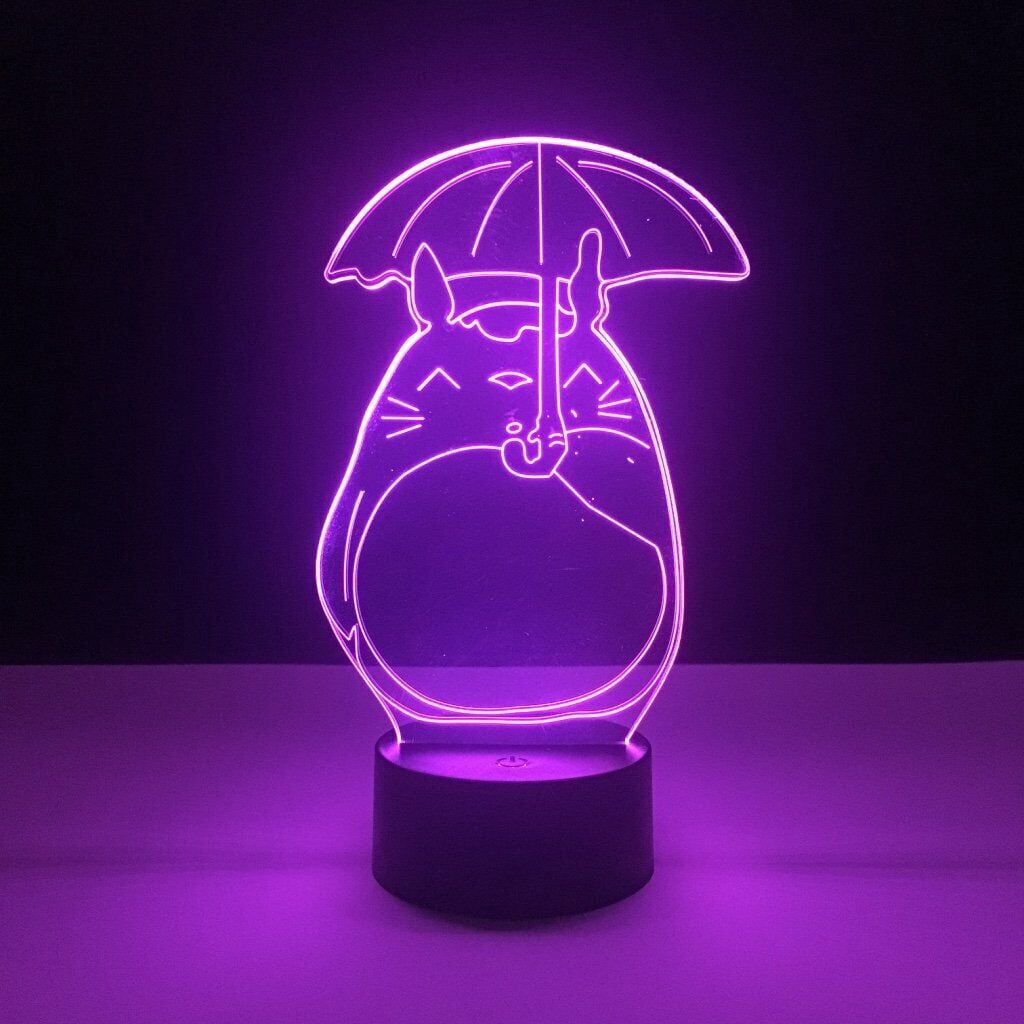 Cartoon Cute Totoro 7 Color LED USB Night Light 3D Lamp Anime ...