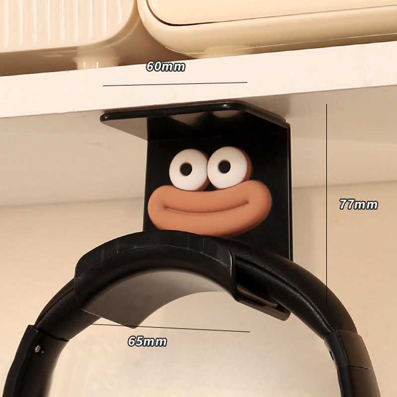 Cartoon Cute Wall-Mounted Earphone Holder Under Table Computer ...