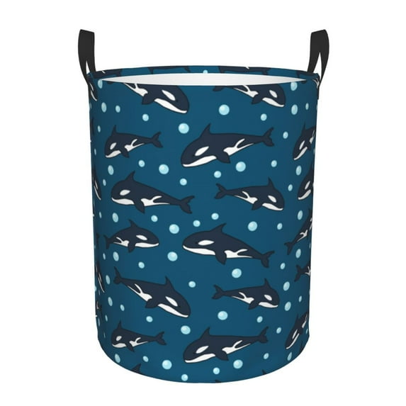 Cartoon Cute Whale Bubble Laundry Basket, Laundry Hamper Waterproof ...