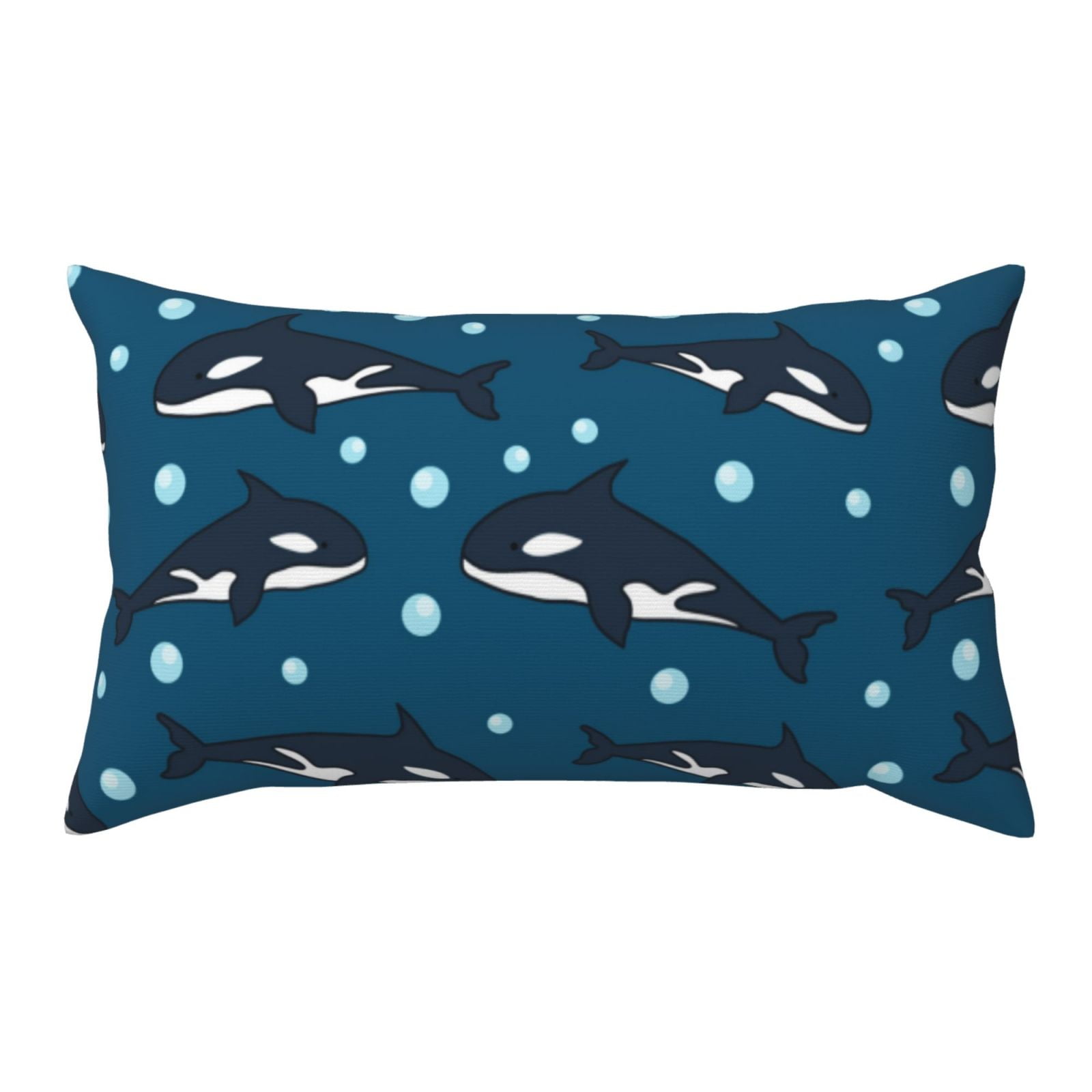 Cartoon Cute Whale Bubble Pillow Cases Standard Size, Soft Pillow ...