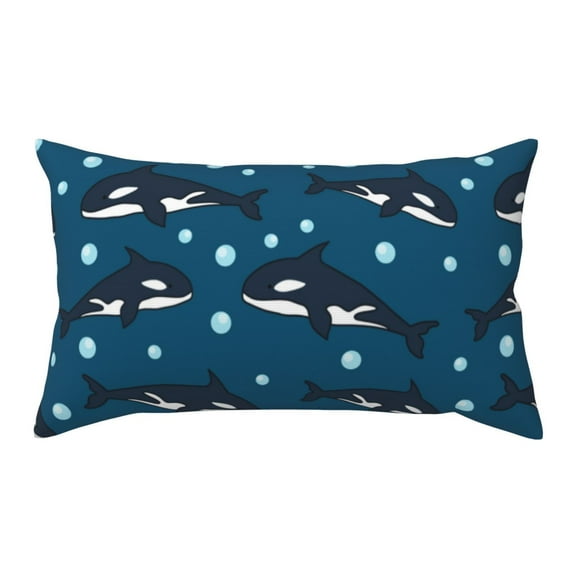 Cartoon Cute Whale Bubble Pillow Cases Standard Size, Soft Pillow ...