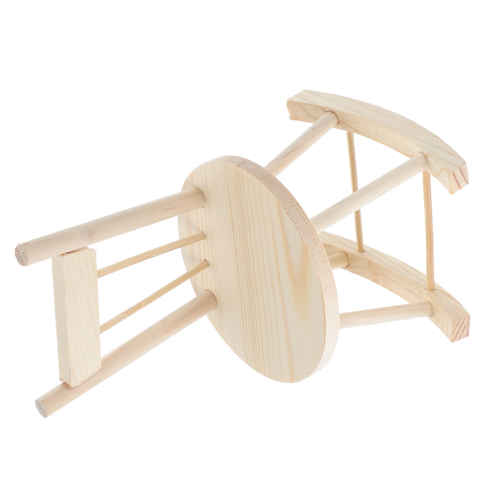 WHAMVOX Tiny Wooden Chair for Home Play and Craft Projects Light Yellow ...