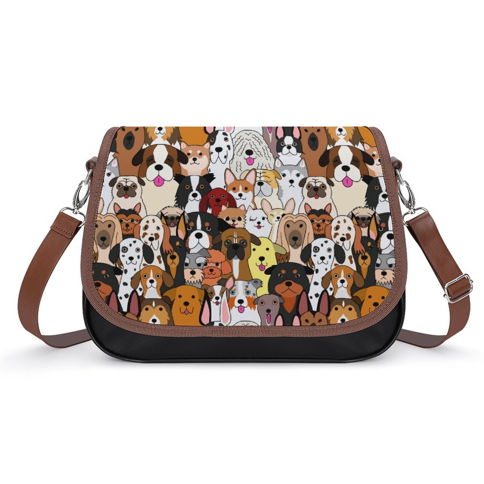 Cartoon Dachshund Puppy Dog Stylish Vintage Crossbody Bag for Women ...