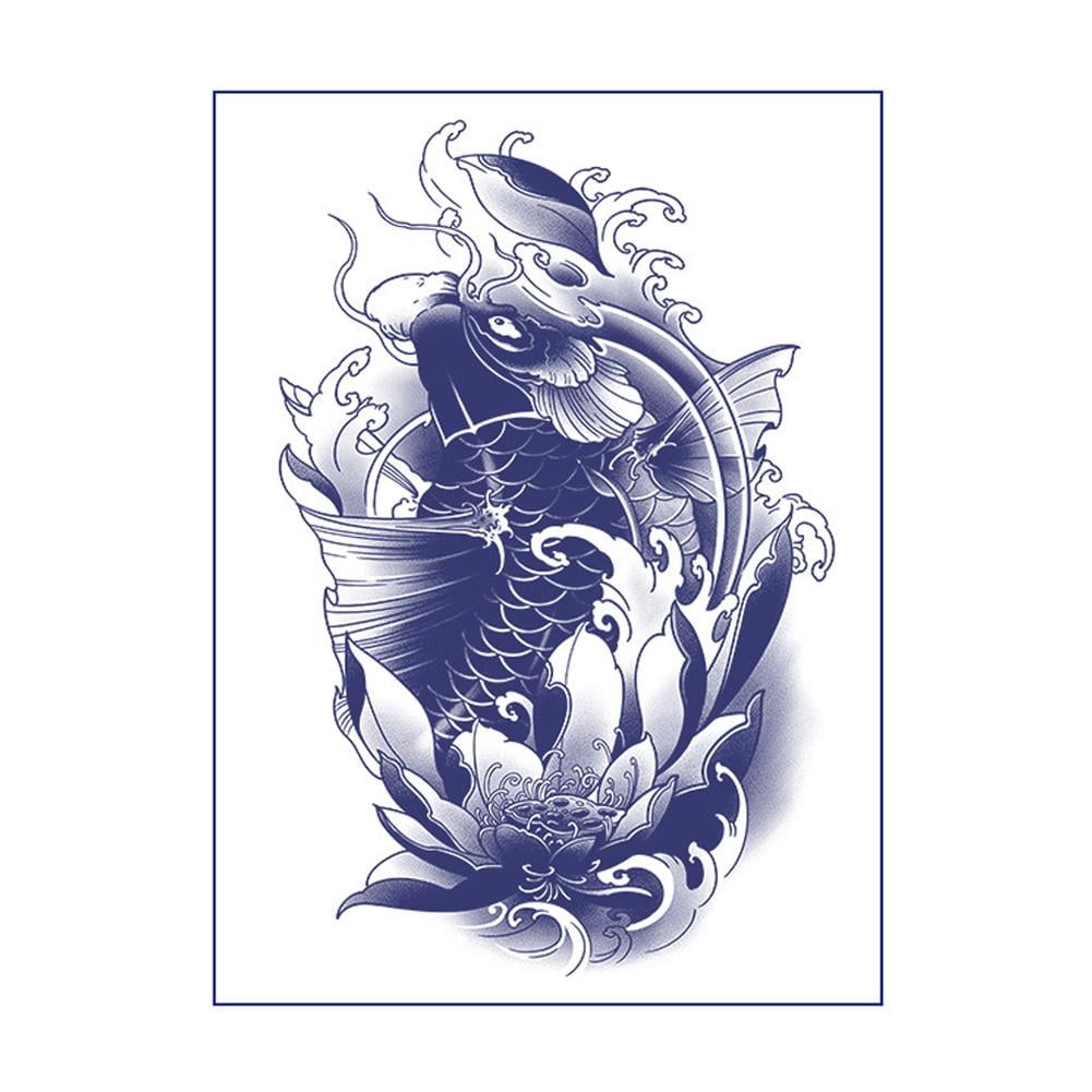 Cartoon Dark Herbal Juice Semi-permanent Tattoo Stickers Multigraph ...