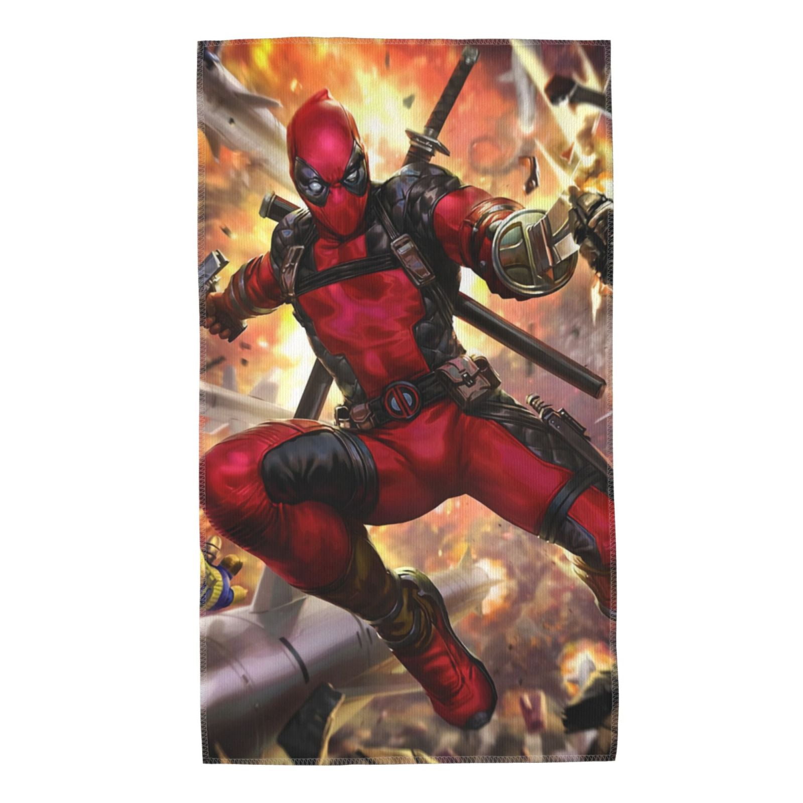 Cartoon Deadpool Face Towels,Microfiber Hand Towel for Bath,Hand,Face ...