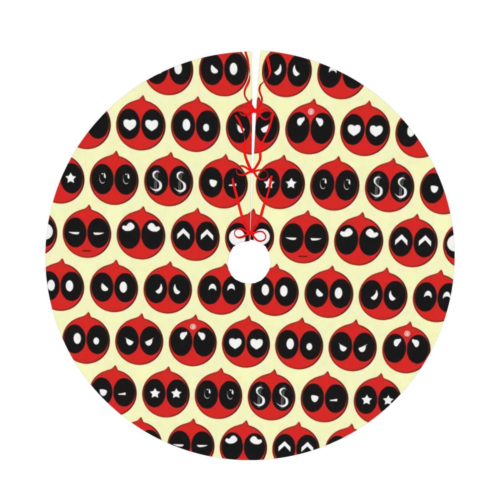 Cartoon Deadpool Head 30 Inch Christmas Tree Skirt,Christmas ...