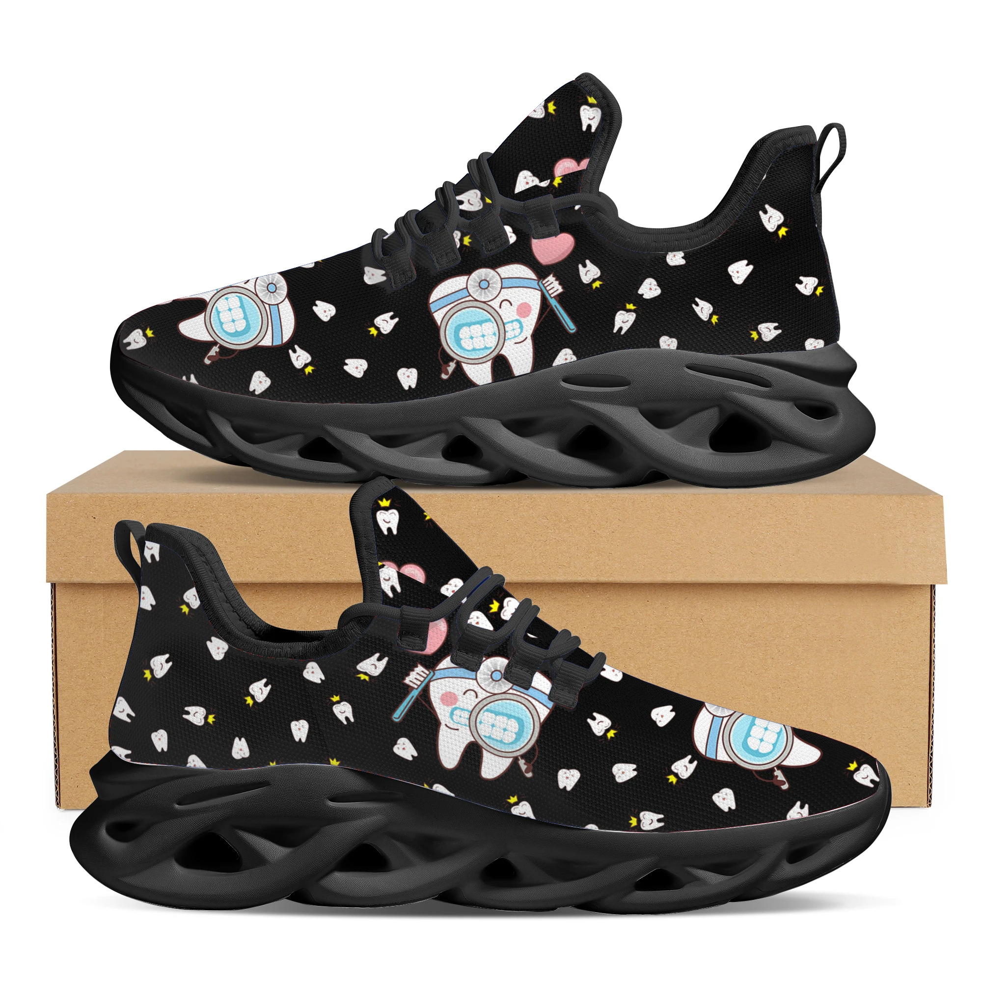 Cartoon Dental Doctor Brand Design Platform Shoes Comfortable ...