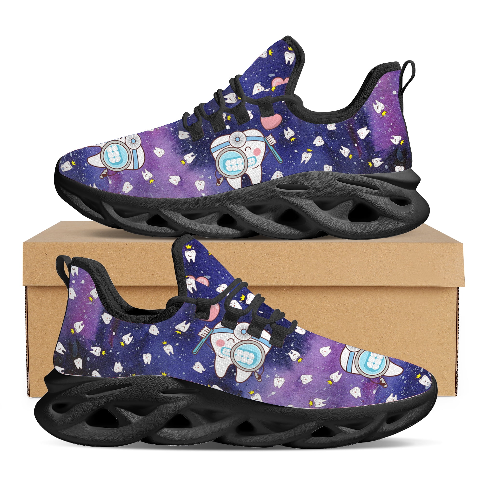 Cartoon Dental Doctor Brand Design Platform Shoes Comfortable Breathable Outdoor Jogging Shoes ...