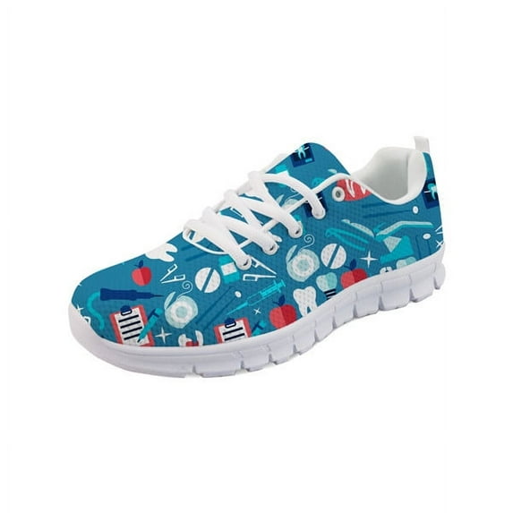 Cartoon Dentist/Teeth Pattern Summer Woman Flats Shoes Spring/Autumn ...