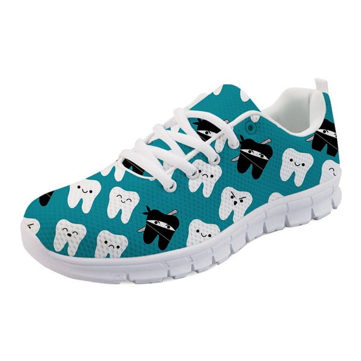 Cartoon Dentist/Teeth Pattern Summer Woman Flats Shoes Spring/Autumn ...