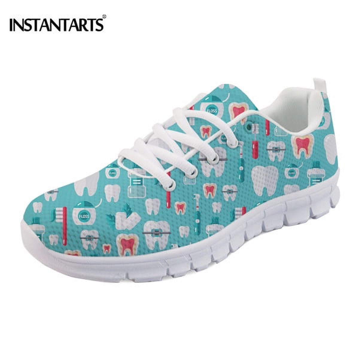 Cartoon Dentist/Teeth Pattern Summer Woman Flats Shoes Spring/Autumn ...