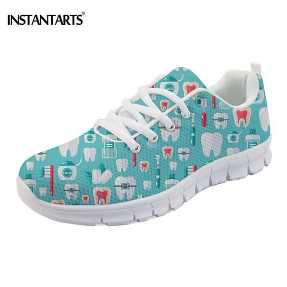 Cartoon Dentist/Teeth Pattern Summer Woman Flats Shoes Spring/Autumn ...