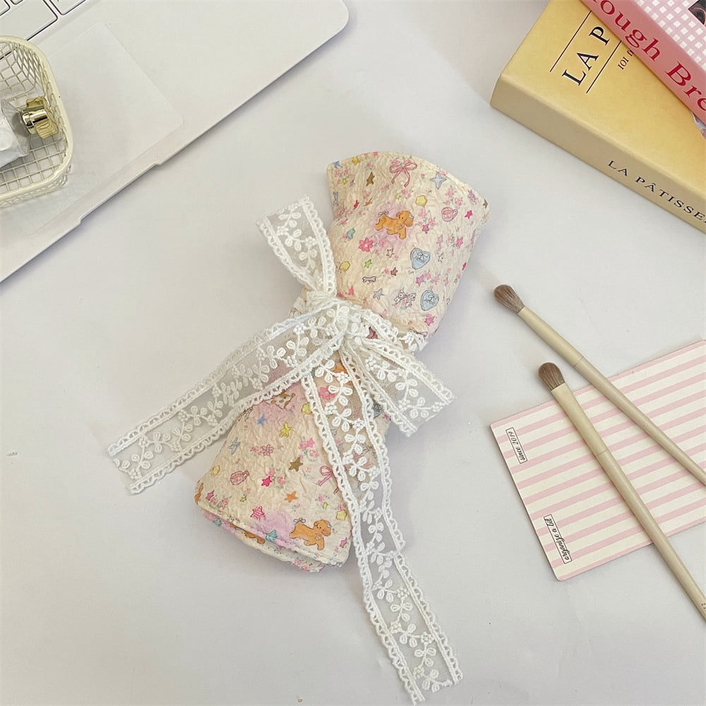 Cartoon Design Makeup Brush Storage Bag | Portable Travel Makeup Brush ...