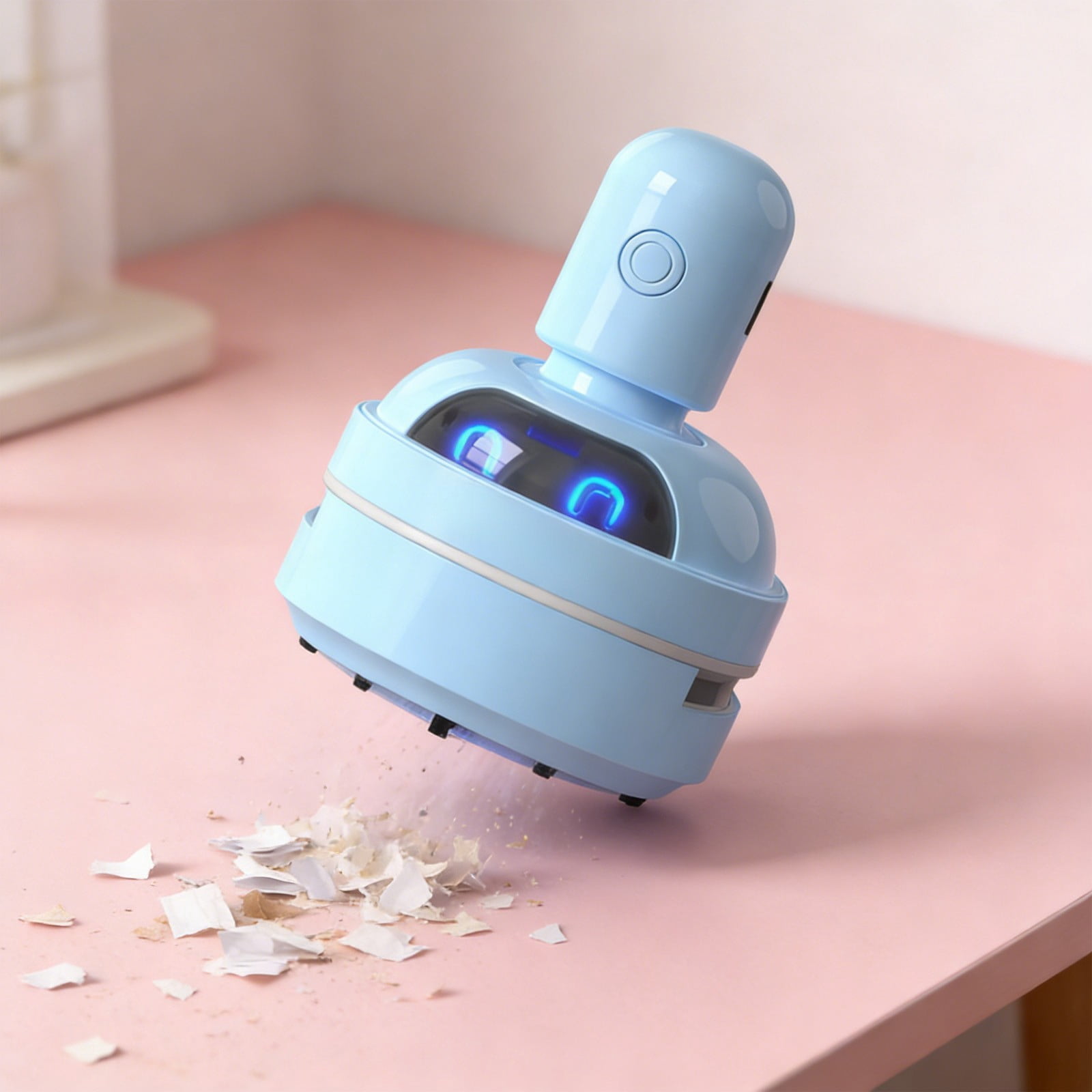 Cartoon Desktop Vacuum Cleaner Eraser Dust Remover, Portable Small Vac ...