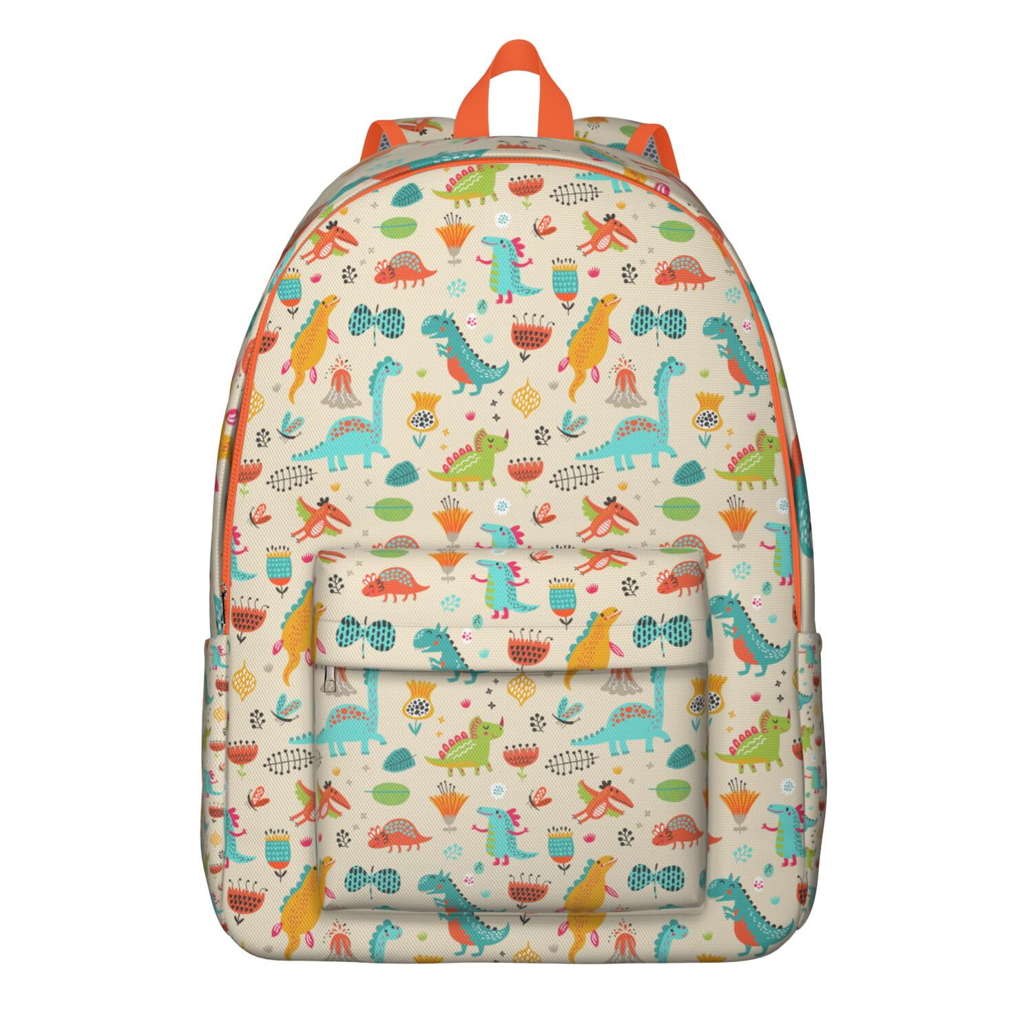Cartoon Dino Skeleton Backpack for Students, Durable Water-Resistant ...