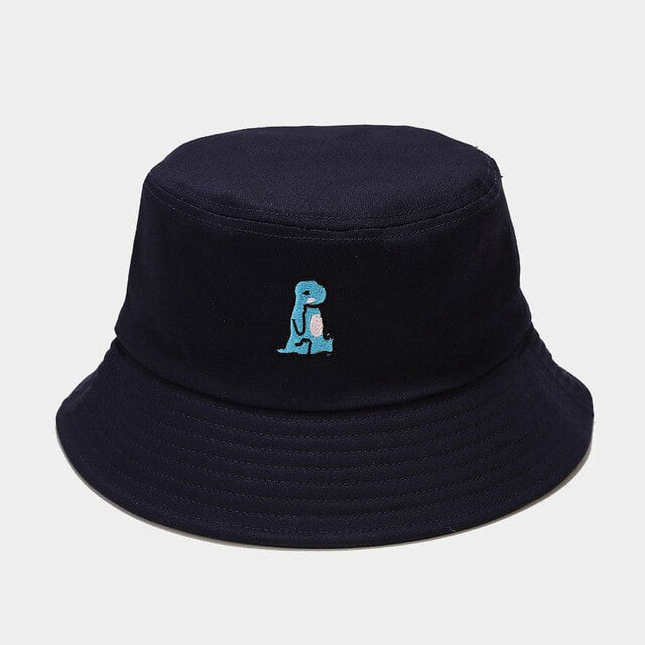 Cartoon Dinosaur Bucket Hat Women Cute Cotton Fisherman Hat Summer ...