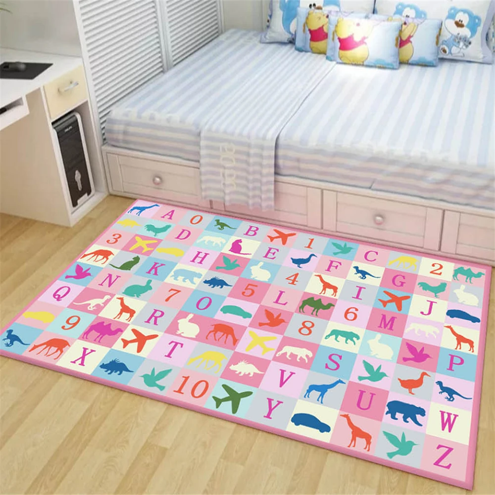 Cartoon Dinosaur Carpets Bed Area Carpet Door Mat Rug Family Living ...