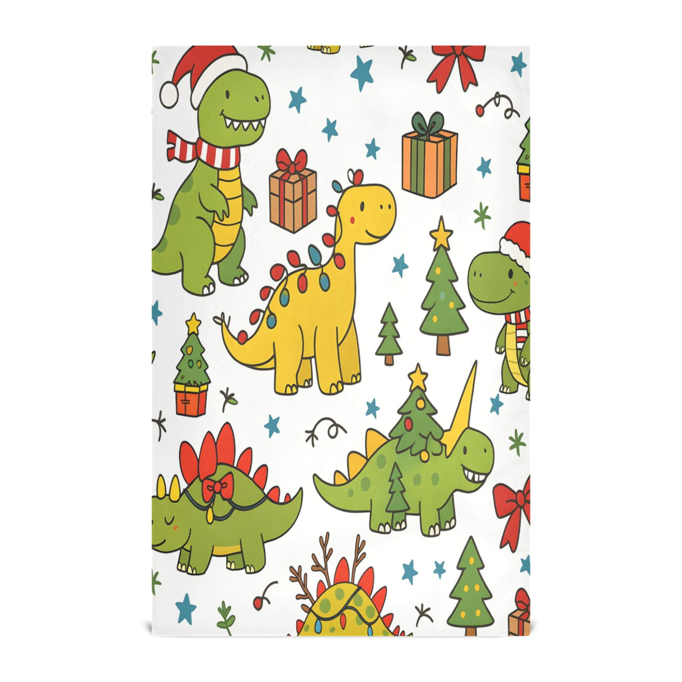 Cartoon Dinosaur Kitchen Towels Dishcloth Decorative Waffle Towels ...
