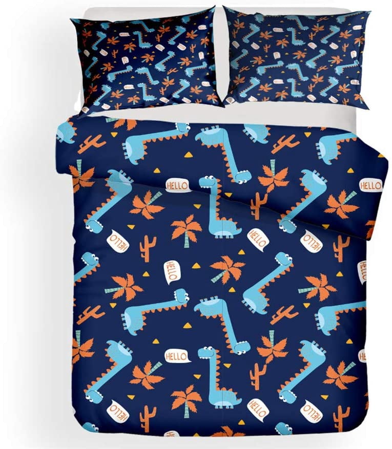 Cartoon Dinosaur Monster Duvet Cover Bedding Set, Duvet Cover and ...