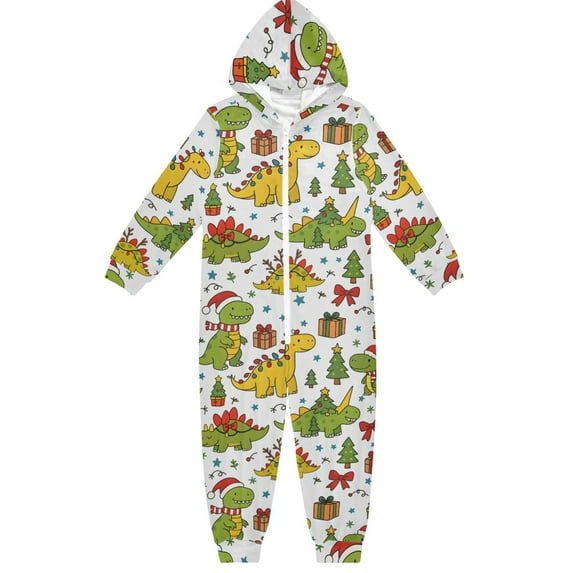 Cartoon Dinosaur One Piece Pajamas Soft Jumpsuit Cozy Sleep and Play Romper Zipper and Pockets 7 ...