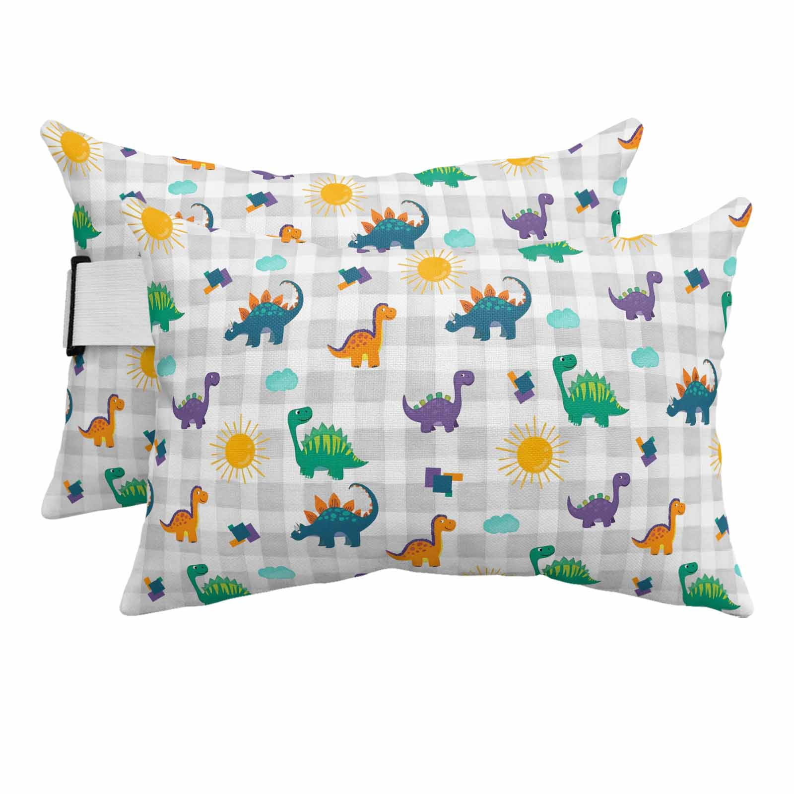 Cartoon Dinosaur Outdoor Pillows for Chaise Lounge Chair Beach Headrest ...